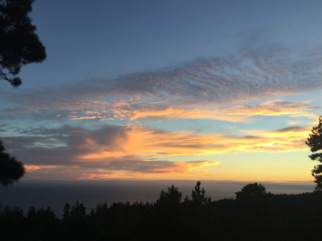 The fog is gone, and this is what last night’s sunset looked like – oh ...